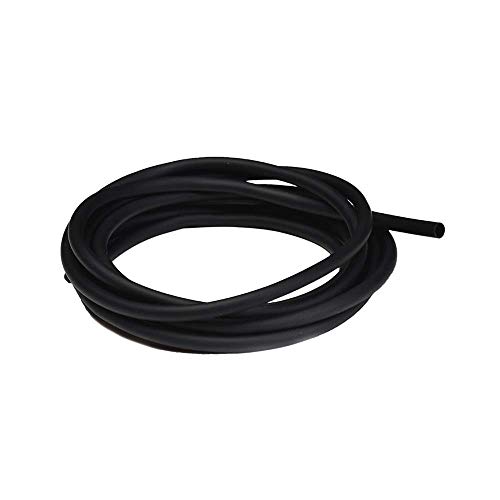 JIH 25 Feet Standard 3/16 inch Airline Tubing Black for Aquariums, Terrariums, and Hydroponics (25FT-Black)