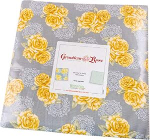 painted sky studio grandeur rose 10x10 pack 42 10-inch squares layer cake benartex