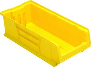 quantum storage systems k-qus952yl-1 plastic storage stacking hulk container, 23-7/8" x 11" x 7", yellow