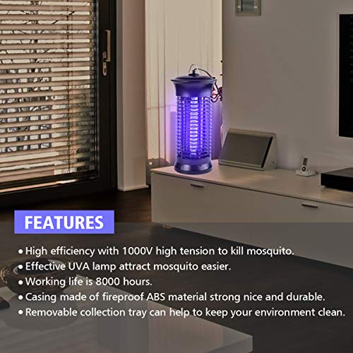 LINKPAL Electric Bug Zapper, Powerful Insect Killer, Mosquito Zappers, Mosquito lamp, Light-Emitting Flying Insect Trap for Indoor