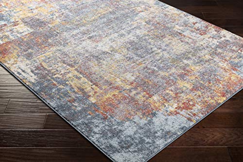 Artistic Weavers Eira Modern Abstract Area Rug,6'7" x 9',Blue/Orange