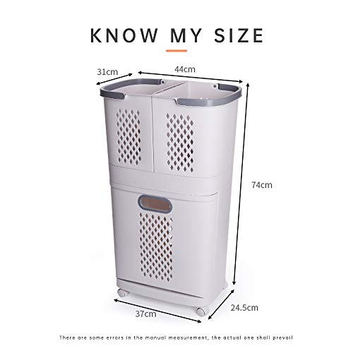 Bretoes Removable Laundry Basket Classification Thickened Storage Rack Household Storage Bucket