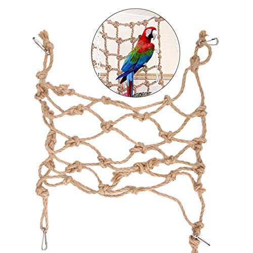 Toy for Budgie Bird Climbing, Playground Climbing Rope Frame Bird Playground Suspension Bridge Bird Cage Accessories Rocking Toy for Parrot Budgie Cockatiel Conure Lovebird