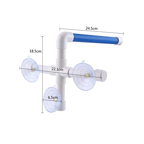 Bird Perch, Bird Shower Perches Suction Cup Parrots Shower Perch Window Bath Perch Wall Standing Toy for Finches Canaries Budgies Cockatiels