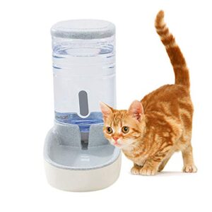 kathson automatic cats dog water dispenser for kitten puppy large small and medium-sized pet feeding and drinking, 1 gallon