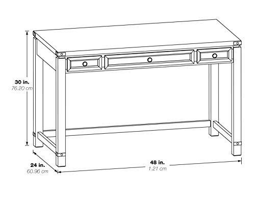 OSP Home Furnishings Baton Rouge Writing Desk, Walnut