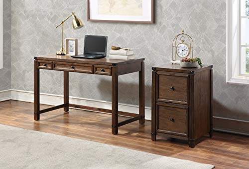 OSP Home Furnishings Baton Rouge Writing Desk, Walnut