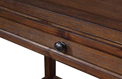 OSP Home Furnishings Baton Rouge Writing Desk, Walnut