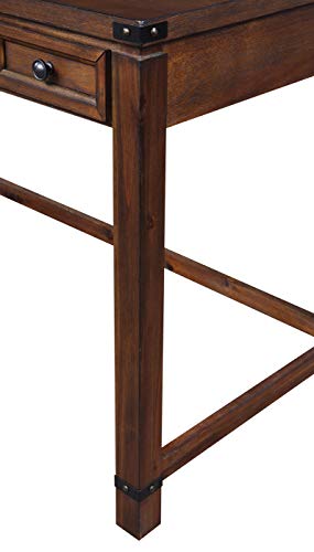 OSP Home Furnishings Baton Rouge Writing Desk, Walnut