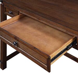 OSP Home Furnishings Baton Rouge Writing Desk, Walnut