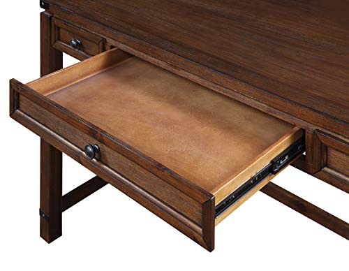 OSP Home Furnishings Baton Rouge Writing Desk, Walnut