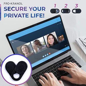 LoveAndCables Webcam Covers Laptop Camera Cover Slide. Privacy Protector for Laptop, Tablet, iPаd, MаcBook, iPhоnе 8/7/6 Plus, iMас, Smartphone, Protection from Dust and Dirt. [8 pcs], Black (123)