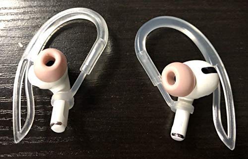 Zotech 2 Pair Ear Hooks for Airpods 1, 2 and Airpods Pro 1st & 2nd Gen (Clear)