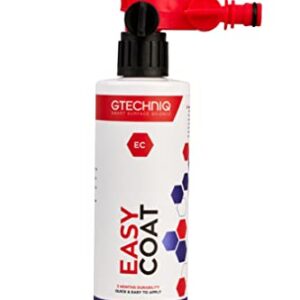 Gtechniq - Easy Coat Kit - Up to 3 Months of Durability; Quick & Easy to Apply; Coating Safe; Apply to Auto Paint or Glass Surfaces; Protect from UV Rays, Chemicals, Weather, Dirt (500 milliliters)