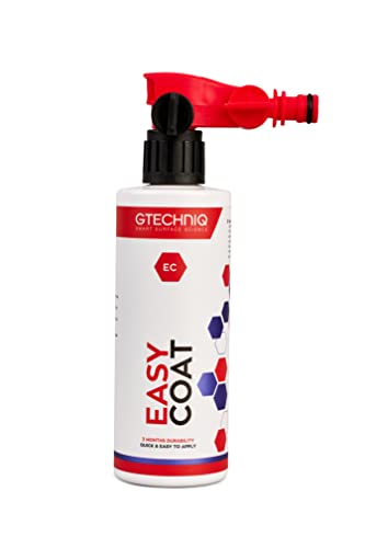 Gtechniq - Easy Coat Kit - Up to 3 Months of Durability; Quick & Easy to Apply; Coating Safe; Apply to Auto Paint or Glass Surfaces; Protect from UV Rays, Chemicals, Weather, Dirt (500 milliliters)