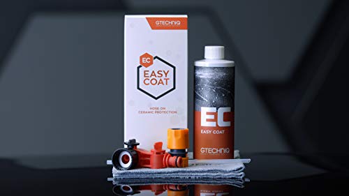 Gtechniq - Easy Coat Kit - Up to 3 Months of Durability; Quick & Easy to Apply; Coating Safe; Apply to Auto Paint or Glass Surfaces; Protect from UV Rays, Chemicals, Weather, Dirt (500 milliliters)