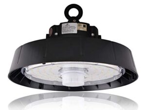 ruggedgrade titan iv series motion sensor 35,000 lumen led high bay light - 240 watt led high bay lighting ufo led light - ultra efficient 145 lumens to watt - 5000k - dlc 5.1 premium - rugged grade