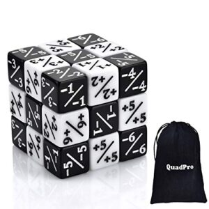 quadpro 30 pieces dice counters token dice set d6 dice cube compatible with mtg, ccg, card gaming accessory