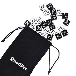 QuadPro 30 Pieces Dice Counters Token Dice Set D6 Dice Cube Compatible with MTG, CCG, Card Gaming Accessory