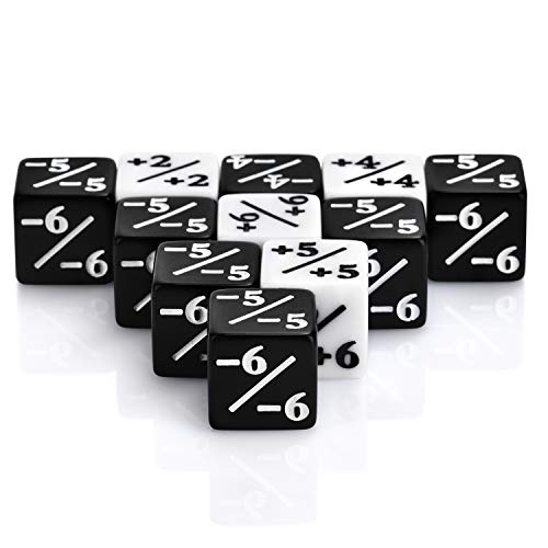 QuadPro 30 Pieces Dice Counters Token Dice Set D6 Dice Cube Compatible with MTG, CCG, Card Gaming Accessory