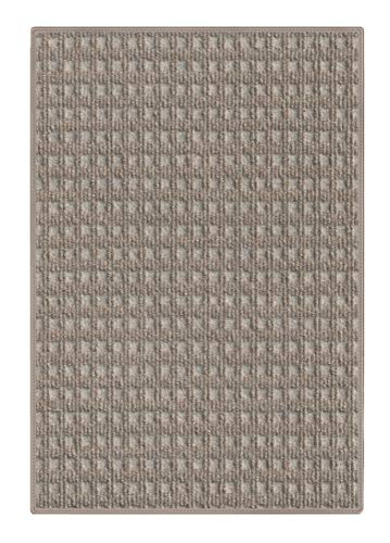 5'x12' - Desert Sands, Waffle Pattern - Indoor / Outdoor ECO-Friendly DuraKnit Pile & Loop Carpet Area Rugs & Runners