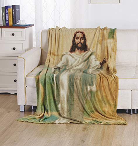 Jesus Christ Religious 50" x 70" Oversized Super Soft Microplush Throw Blanket