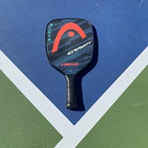 HEAD Graphite Pickleball Paddle - Gravity Paddle with Sweetspot Power Core & Comfort Grip - Teal/Crimson