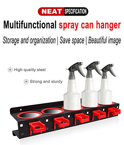 Spray Bottle Storage Rack Abrasive Material Hanging Rail Car Beauty Shop Accessory Display Auto Cleaning Detailing Tools Hanger