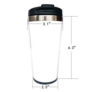 Sloth Travel Mug Tumbler With Lids Coffee Cup Stainless Steel Water Bottle 15 oz