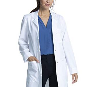 Cherokee Men & Women Scrubs Lab Coat 38'' CK460, M, White