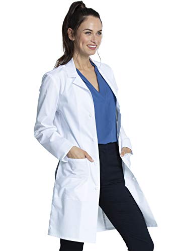 Cherokee Men & Women Scrubs Lab Coat 38'' CK460, M, White