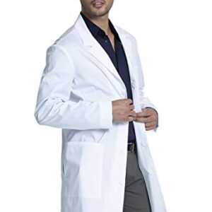 Cherokee Men & Women Scrubs Lab Coat 38'' CK460, M, White