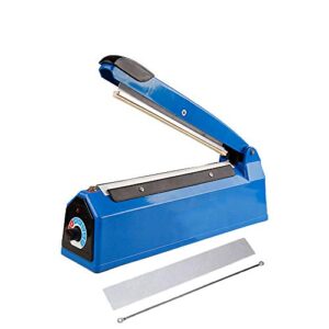 labzhang 8inch impulse bag sealer,impulse heat sealer,manual poly bag heat sealer heat seal closer with replacement kit