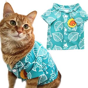 YuDanae Animal Tom Shirt Hood Headwear for Cat Small Dog Pet Cosplay Costume (White Shirt)