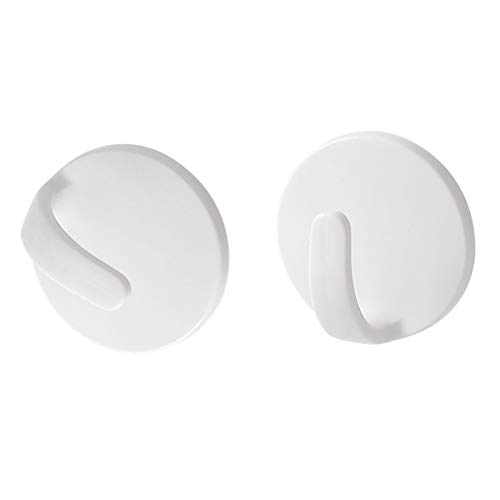 BESPORTBLE 2Pcs Fridge Magnet Hook Refrigerator Hanger Plastic Wall Hooks for Kitchen Refrigerator Home Utensils (White)