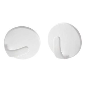 BESPORTBLE 2Pcs Fridge Magnet Hook Refrigerator Hanger Plastic Wall Hooks for Kitchen Refrigerator Home Utensils (White)