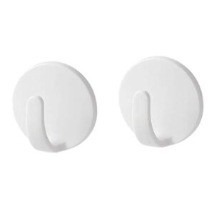 BESPORTBLE 2Pcs Fridge Magnet Hook Refrigerator Hanger Plastic Wall Hooks for Kitchen Refrigerator Home Utensils (White)