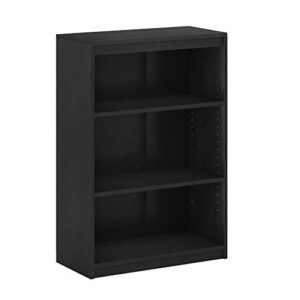 Furinno Gruen 3-Tier Bookcases, Blackwood