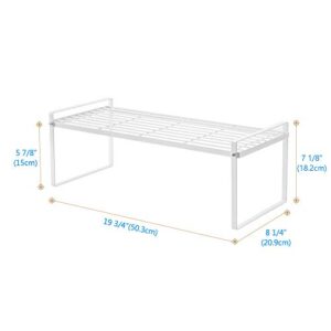 Poeland Kitchen Cabinet Storage Shelf Rack - Steel Metal Frame - Rust Resistant Coating for Home Kitchen and Bathroom