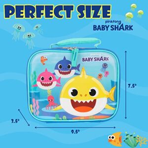 AI ACCESSORY INNOVATIONS Baby Shark Lunch Box for Kids & Toddlers, Girls & Boys Insulated Lunch Bag With Padded Carrying Handle