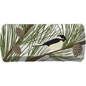 merritt chickadee & pine by kate nelligan 15-inch melamine loaf tray