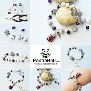 PH PandaHall 60 Sets Toggle Clasp, 15 Styles T-bar Closure Clasps IQ Toggle Clasps Flower Heart Clasps Fastener Hook Toggle Connectors TBar End Clasps for Necklace Bracelet Jewelry Making