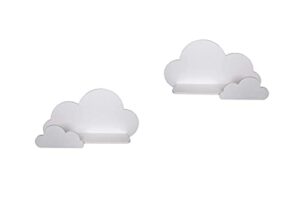 bugybagy trend lab cloud wall shelf (set of 2 shelves)