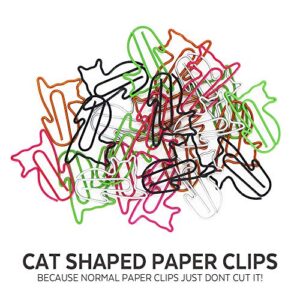 Office Gift for Cat Lovers | Cute Cat Office Supplies - Funny Cat Memes Desktop Flipbook, Cat Mouse Pad, Cat Shaped Bookmark Paper Clips, Cat Sticky Notes, Accessories for Home School Work Office