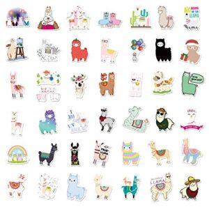 150 PCS Lovely Alpaca Stickers for Kids Teens Llama Vinyl Waterproof Stickers for Laptop Water Bottle