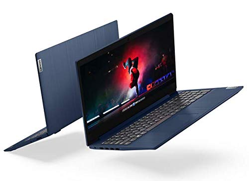 Lenovo IdeaPad 3 15.6" HD Laptop PC, Intel 10th Gen Core i3-1005G1 CPU, 8GB DDR4 RAM, 256GB SSD, Camera, WiFi, Bluetooth,Windows 10 S Mode - Abyss Blue- 1-Year McAfee