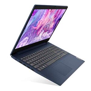 Lenovo IdeaPad 3 15.6" HD Laptop PC, Intel 10th Gen Core i3-1005G1 CPU, 8GB DDR4 RAM, 256GB SSD, Camera, WiFi, Bluetooth,Windows 10 S Mode - Abyss Blue- 1-Year McAfee