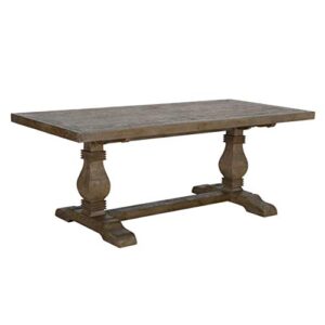 kosas home quincy dining tables, desert gray finish