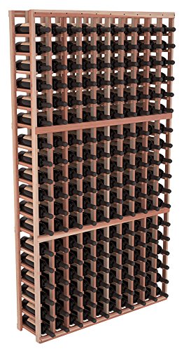 Wine Racks America InstaCellar Wine Rack - Durable and Expandable Wine Storage System, Redwood Unstained - Holds 180 Bottles