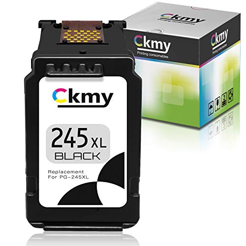 CKMY Remanufactured 245XL Black Ink Cartridge Replacement for Canon 245 PG-245 PG-243 Used for Canon Pixma MX490 MG2522 TR4520 TS3322 TS3320 MG3022 TR4522 MX492 TS3122 TR4500 MG2922 Printer (1 Pack)